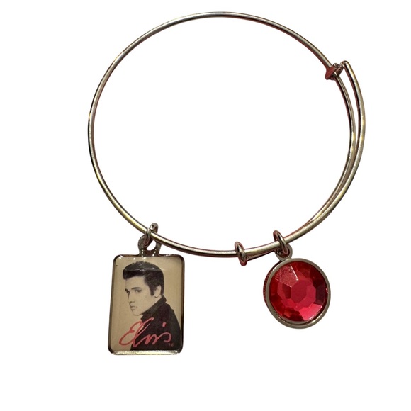 Elvis Presley | Jewelry | Elvis Presley Photo Pink Jewel Charm ...